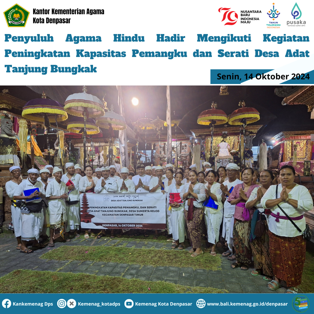 Penyuluh Agama Hindu Hadir Mengikuti Kegiatan Peningkatan Kapasitas ...