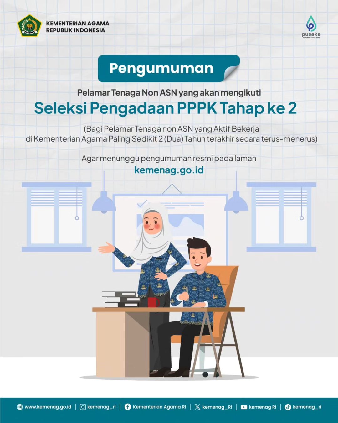 Seleksi Pengadaan PPPK Tahap 2 di Kementerian Agama - agama.denpasarkota.go.id
