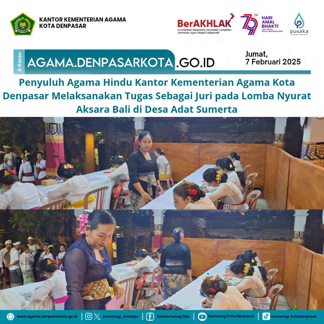 Penyuluh Agama Hindu Kantor Kementerian Agama Kota Denpasar ...